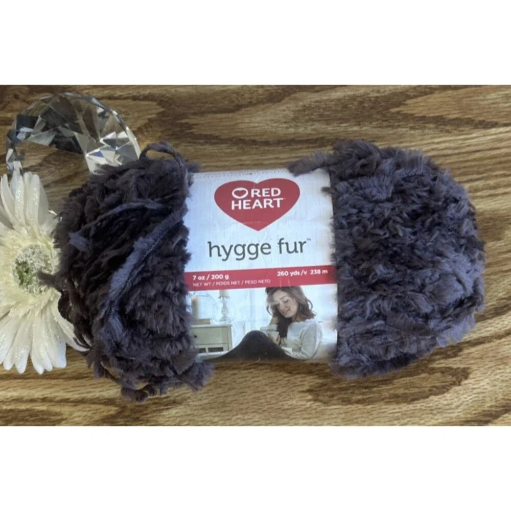 Heart Hygge | Office | Red Heart Hygge Fur Yarn Smokey 5 Bulky Soft ...